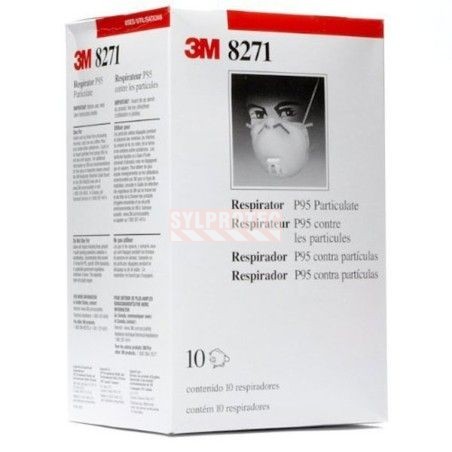 Masque de protection respiratoire 3M 8271, P95 et soupape Cool Flow ...