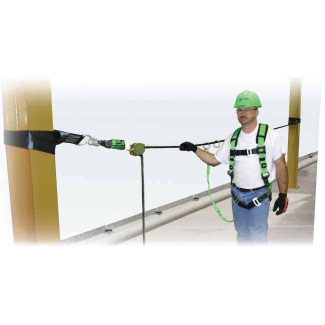 Miller Techline temporary horizontal lifeline system for two workers ...