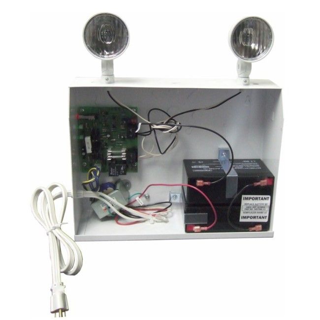 Emergency light unit 12 V 160 W with 2 spotlights | Sylprotec.com