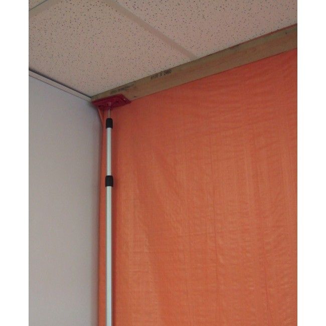 Zipwall Dust Barrier temporary wall system to set up containment area ...