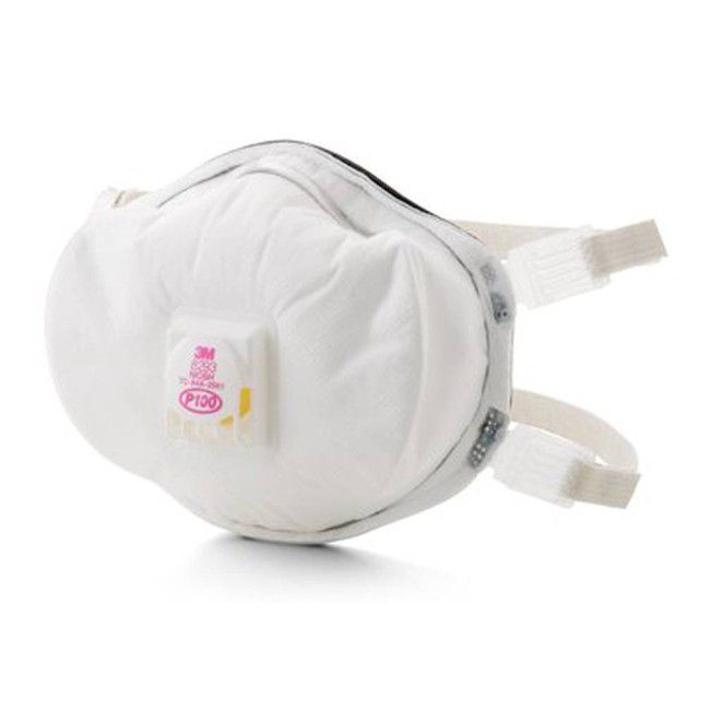 3M P100 NIOSH approved particulate respirator with a Cool Flow valve ...