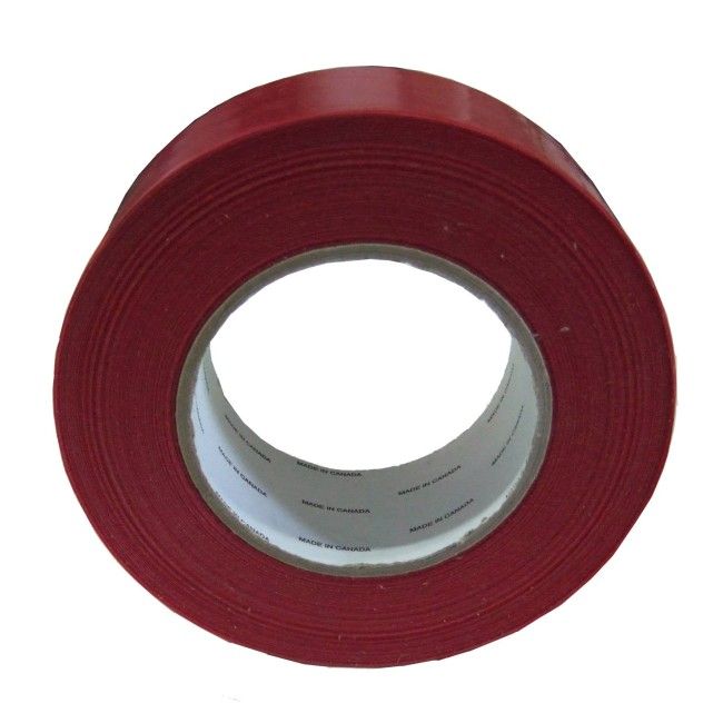Red polyethylene adhesive strip for tight seal. 7 mils thick, 2"X180 ...