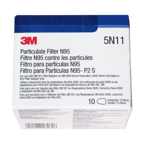 5N11, N95 NIOSH approved filter for 3M 6000 series cartridges ...