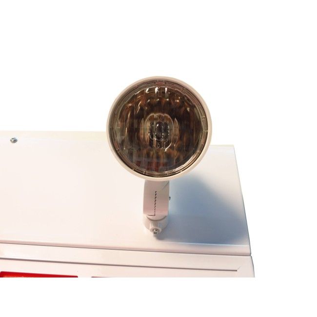 Combined emergency light Exit sign with 2 spotlights. | Sylprotec.com