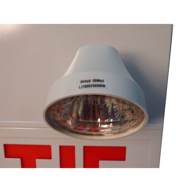 Combined emergency light Exit sign with 2 spotlights. | Sylprotec.com