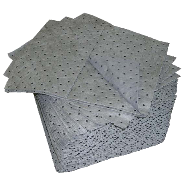 Universal absorbent pads for non-corrosive spills,15” X 18”, 100 units ...