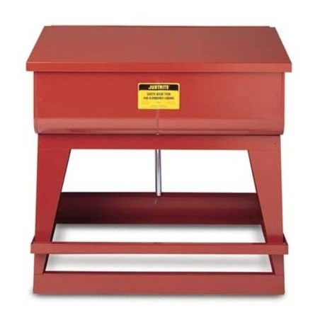 22 gallon steel floor standing rinse tank. Manufactured by Justrite ...