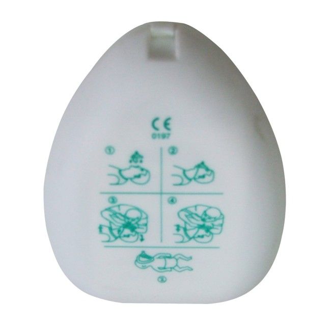 Resuscitation (CPR) mask with one-way valve and rigid case. | Sylprotec.com