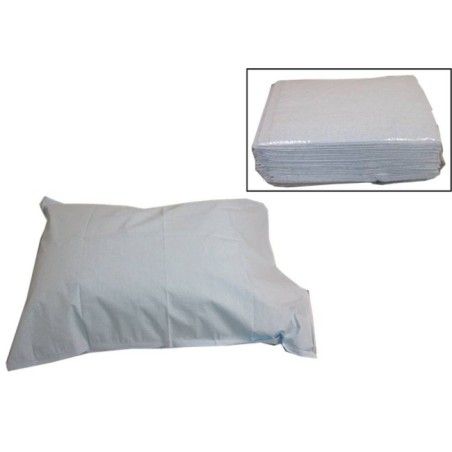 Disposable tissue pillow cases with polyester backing, 25/pkg ...