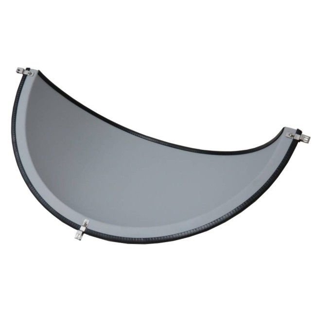 Acrylic half dome convex mirror for 180° view in a T-intersection ...