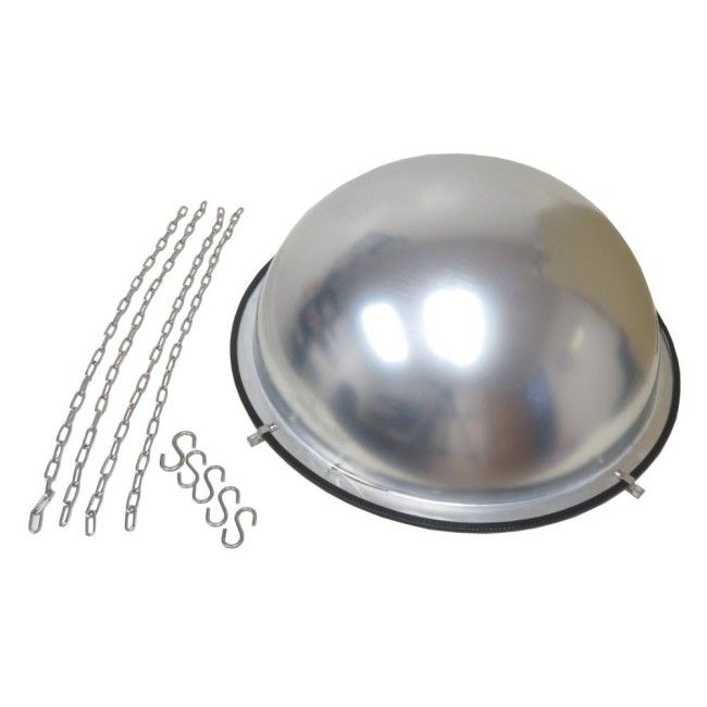 Acrylic full dome convex mirror, for 360° view in an intersection ...