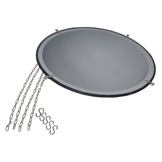 Acrylic full dome convex mirror, for 360° view in an intersection ...