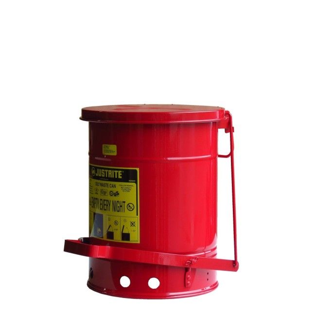 6 gallon container with pedal for oily or solvent-soaked garbage ...