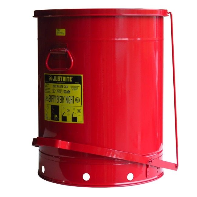 21 gallon container with pedal for oily or solvent-soaked garbage ...