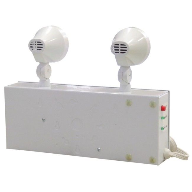 Emergency lighting unit 6 volts 36 watts with 2 LED spotlights ...
