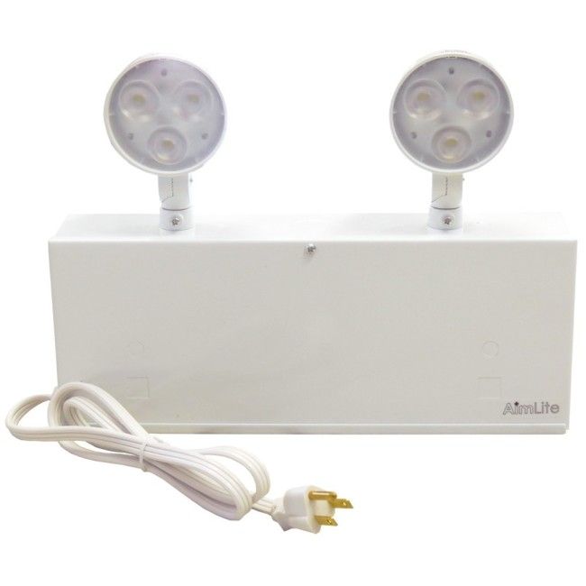 Emergency lighting unit 6 volts 36 watts with 2 LED spotlights ...