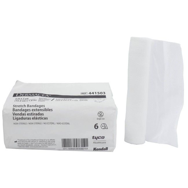 Non-sterile rolls of gauze bandage, 6 in x 12 ft, 6/box. | Sylprotec.com
