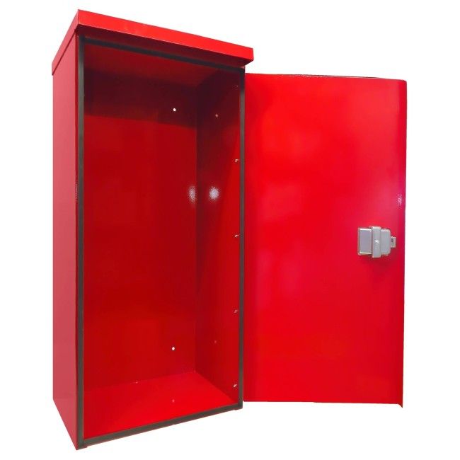 Surface-mount outdoors steel fire cabinet for 10 lbs extinguishers ...
