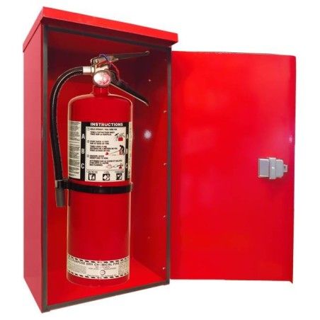 Surface-mount outdoors steel fire cabinet for 10 lbs extinguishers ...