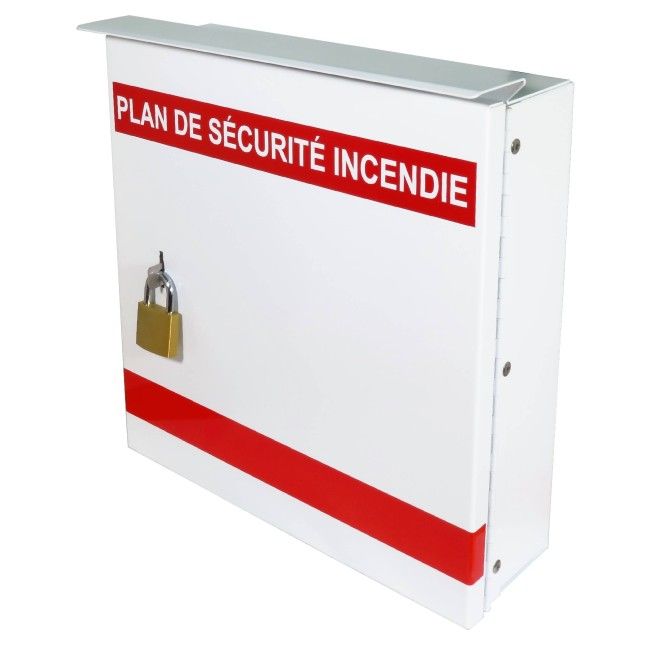 Steel box safety plan13 3/8 W X 13 3/8 H X 4 1/4. French label ...