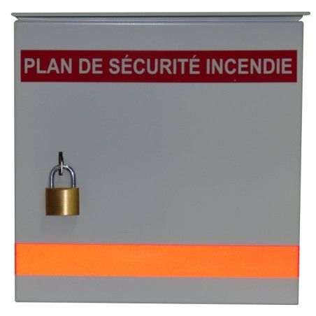 Steel box safety plan13 3/8 W X 13 3/8 H X 4 1/4. French label ...