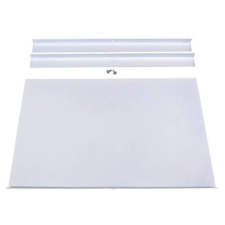 Green Running Man LED emergency exit sign. Steel, with battery ...