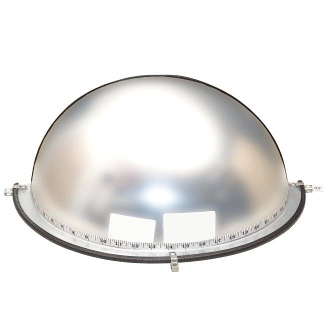 Acrylic half dome convex mirror for 180° view in a T-intersection ...