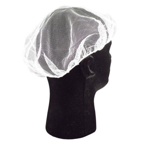 Tight mesh hair net, nylon, (white), Sizes: 19 in. / 21 in. / 24 in ...