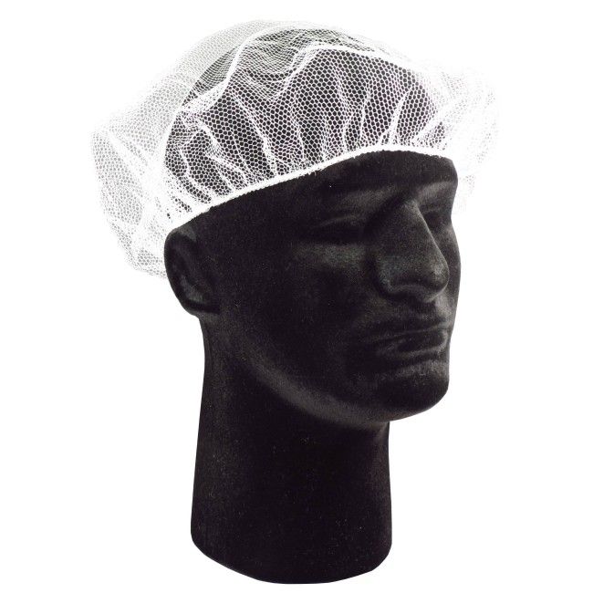 Tight mesh hair net, nylon, (white), Sizes: 19 in. / 21 in. / 24 in ...