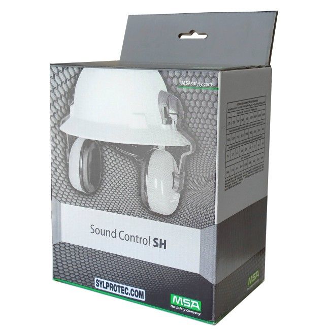 MSA SoundControl SH ear muff for full brim hard hat, NRR 25 dBA ...