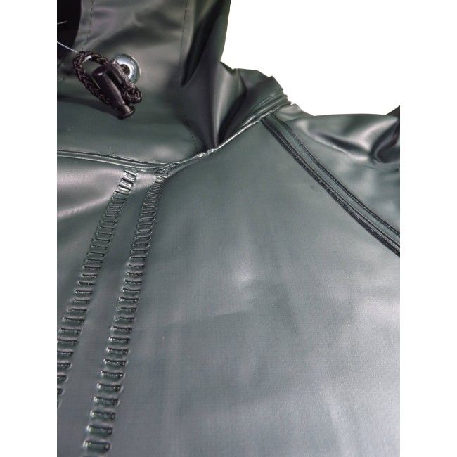 Green PVC-lined Viking Journeyman® waterproof raincoat | Sylprotec.com