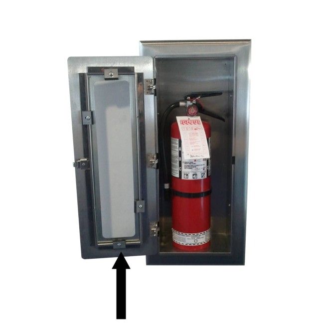 Kit of 8 glass clips for clear acrylic panels of fire cabinets ...