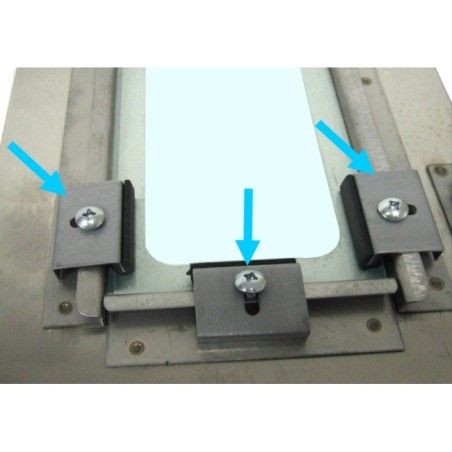 Kit of 8 glass clips for clear acrylic panels of fire cabinets ...