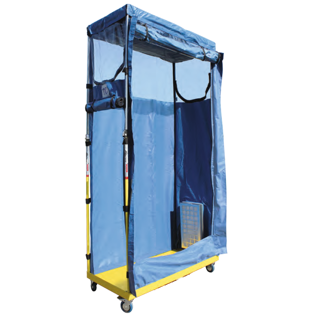 HEPA ZONE S containment unit with battery-powered air scrubber ...