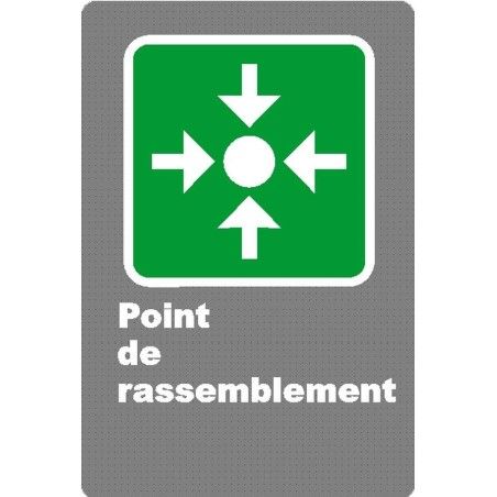 French laminated CSA "Rally Point" sign: many size, material, language ...