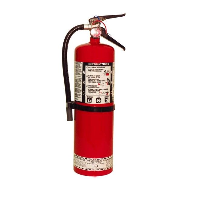 Fire extinguisher, 10 lbs type ABC, ULC 6A-80BC, with wall hook ...