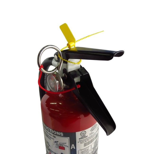 Coloured plastic tamper seals for fire extinguishers, 500/pkg ...