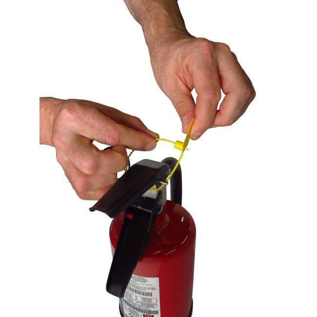 Coloured plastic tamper seals for fire extinguishers, 500/pkg ...