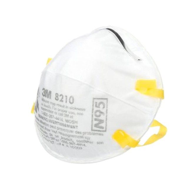3M N95 NIOSH 42 CFR 84 approved particulate respirator. Model 8210 ...