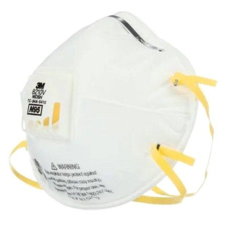 3M 8210V N95 NIOSH approved particulate respirator with Cool Flow valve ...