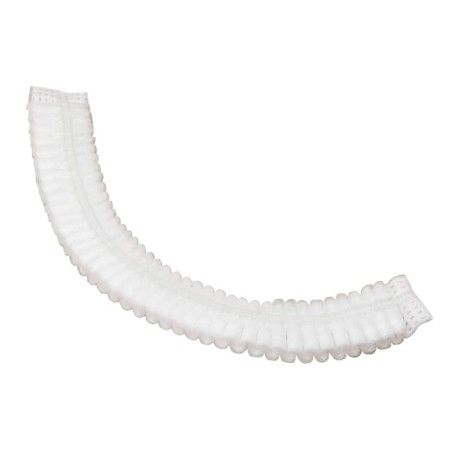 Zenith Pleated Bouffant Cap, Polypropylene, White, 21 "size, (100 ...
