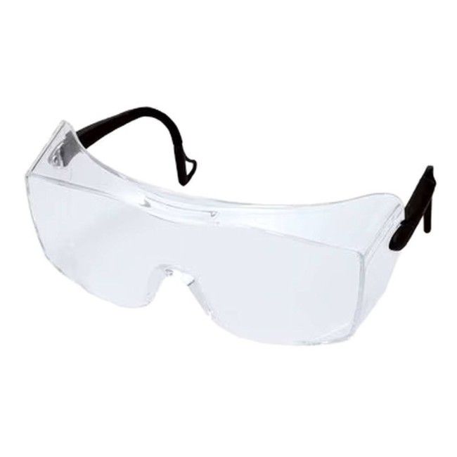 3M OX protective eyewear with clear lens for over-the-glass coverage ...