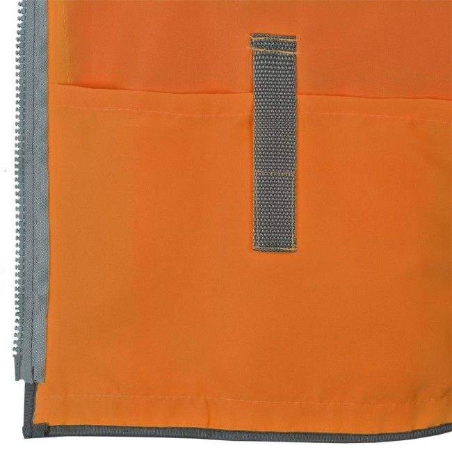Hi-viz orange surveyor vest, 12 pockets, CSA Z96-15 class 2 level 2 ...