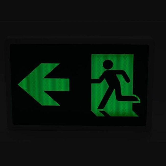 Emergency running man light with tritium no electricity, last 15 years ...