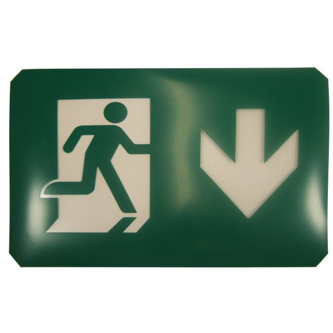 Emergency running man light with tritium no electricity, last 15 years ...