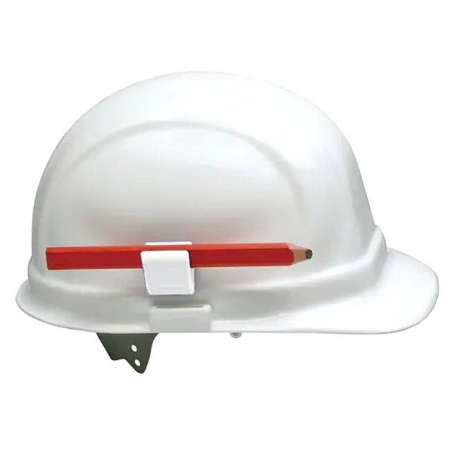 Adhesive pen clip for construction helmets for carpenter from Dentec ...