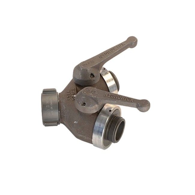 Gate-wye, swivel inlet NH 1-1/2'' to two 1-1/2'' male NH | Sylprotec.com