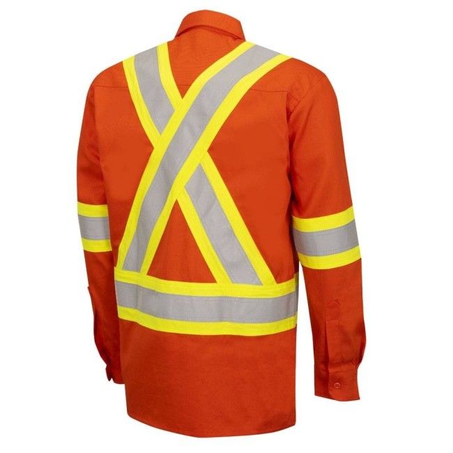 Fireproof shirt, Pioneer FR-tech 7 oz, Arc 2 model 7743 orange ...