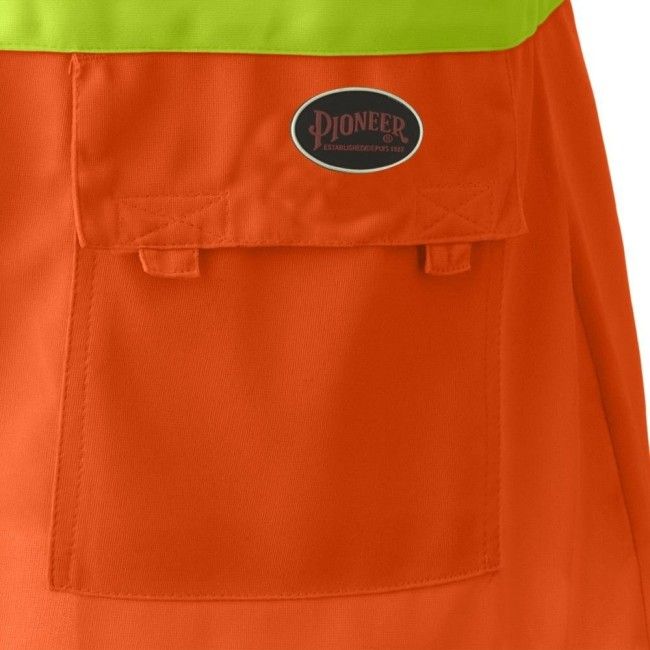 Orange vest with reflective stripe CSA Z96-15 class 2 level 2, Pioneer ...