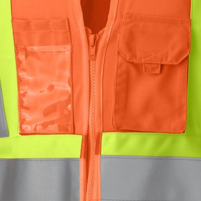 Orange vest with reflective stripe CSA Z96-15 class 2 level 2, Pioneer ...